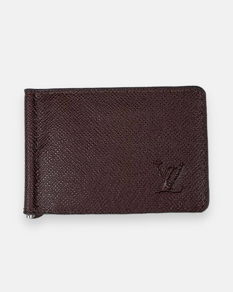 L.V Imported Men's Clipper Wallet (Brown) – Leftovers Den